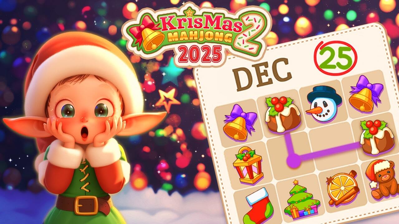 KrisMas Mahjong 2025 🕹️ Graj za darmo na Play123